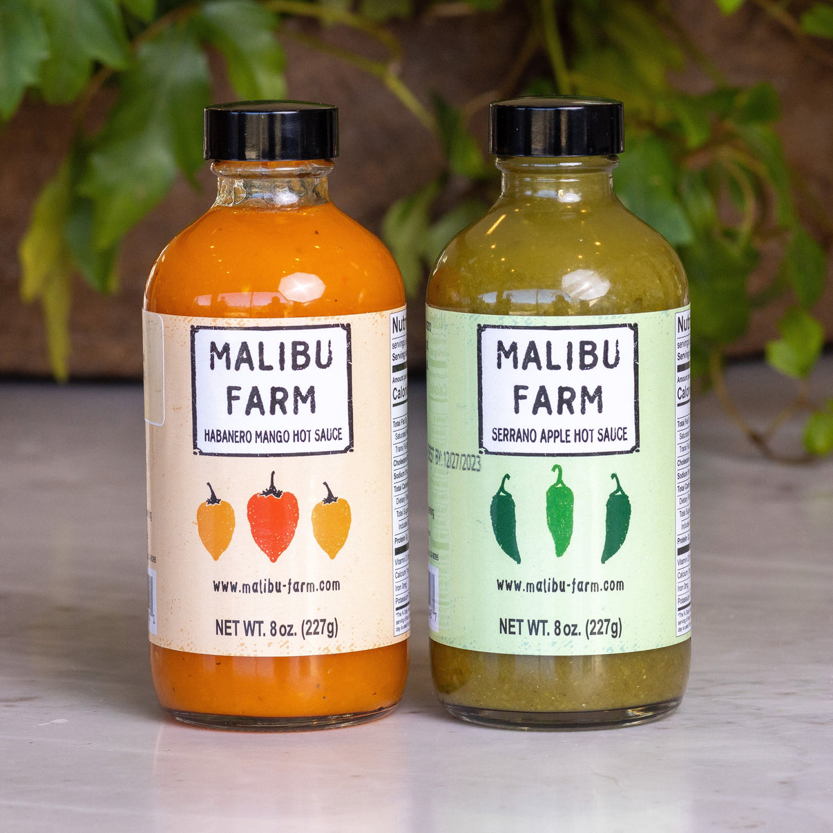 Malibu Farm Habanero Mango and Serrano Apple Hot Sauce Variety Pack